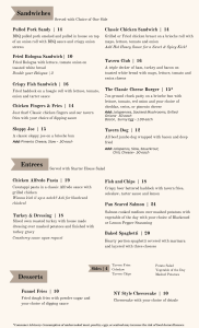 Our Menu - Langley Tavern